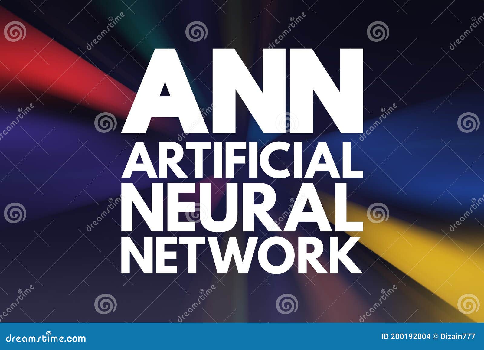 ANN - Artificial Neural Network Acronym Stock Illustration ...