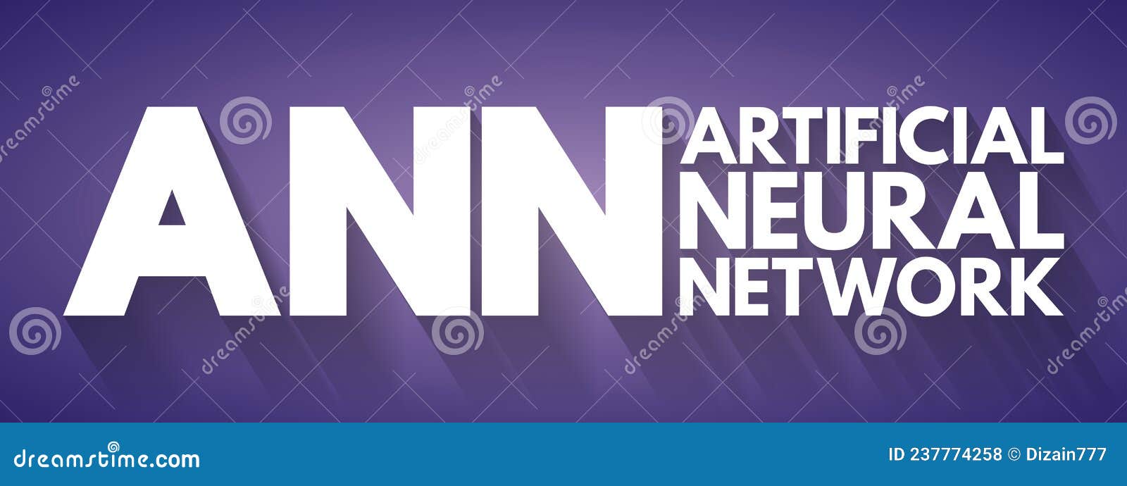 ANN - Artificial Neural Network Acronym, Technology Concept Background ...