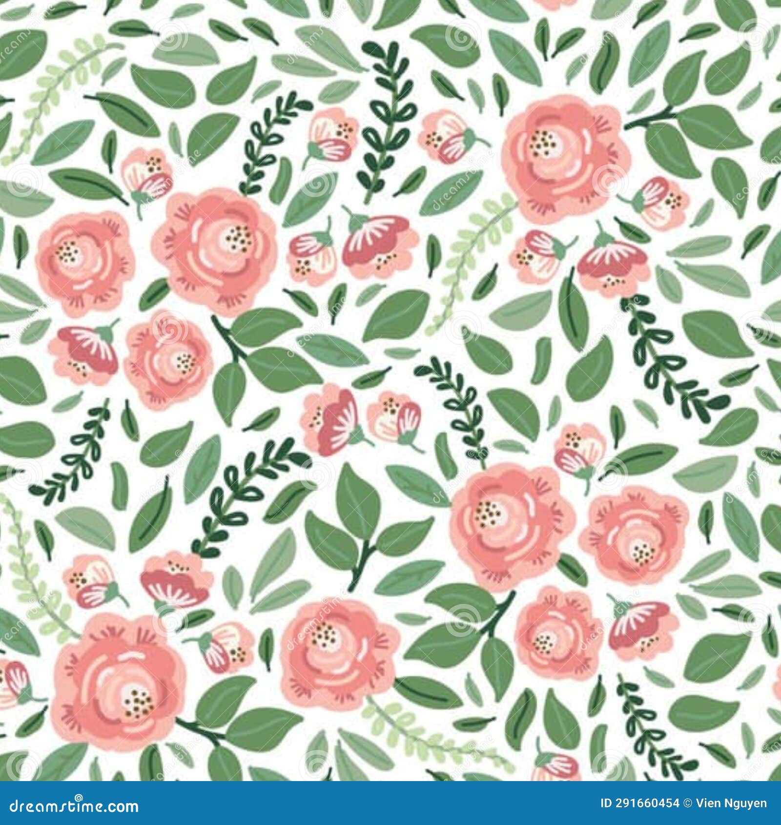 Floral Seamless Pattern 12x12 - 12 Stock Illustration - Illustration of ...