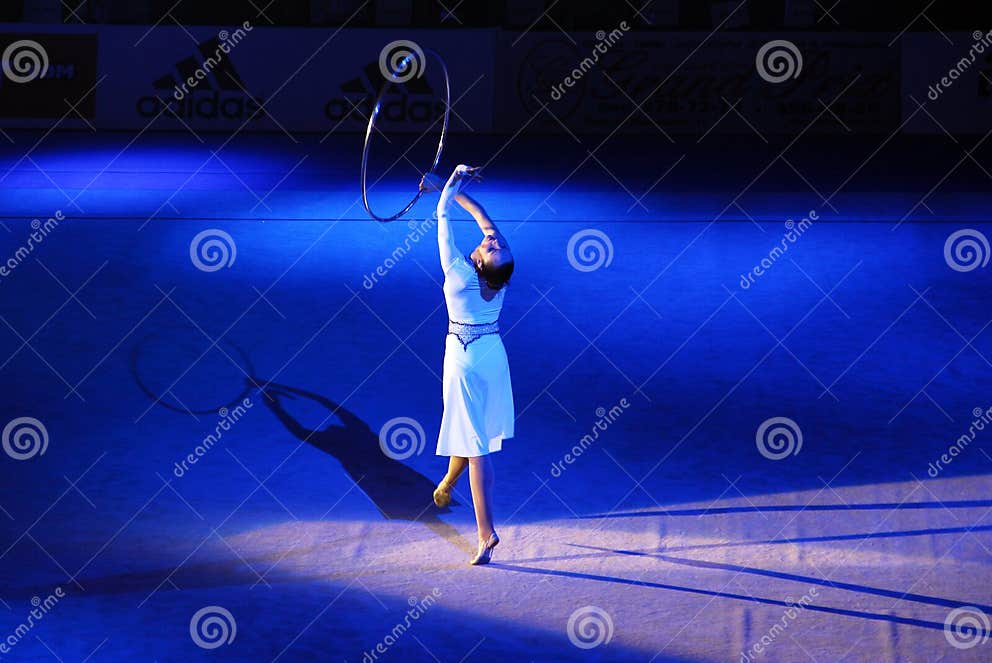 Anna Bessonova at Deriugina Cup Editorial Stock Photo - Image of girl ...