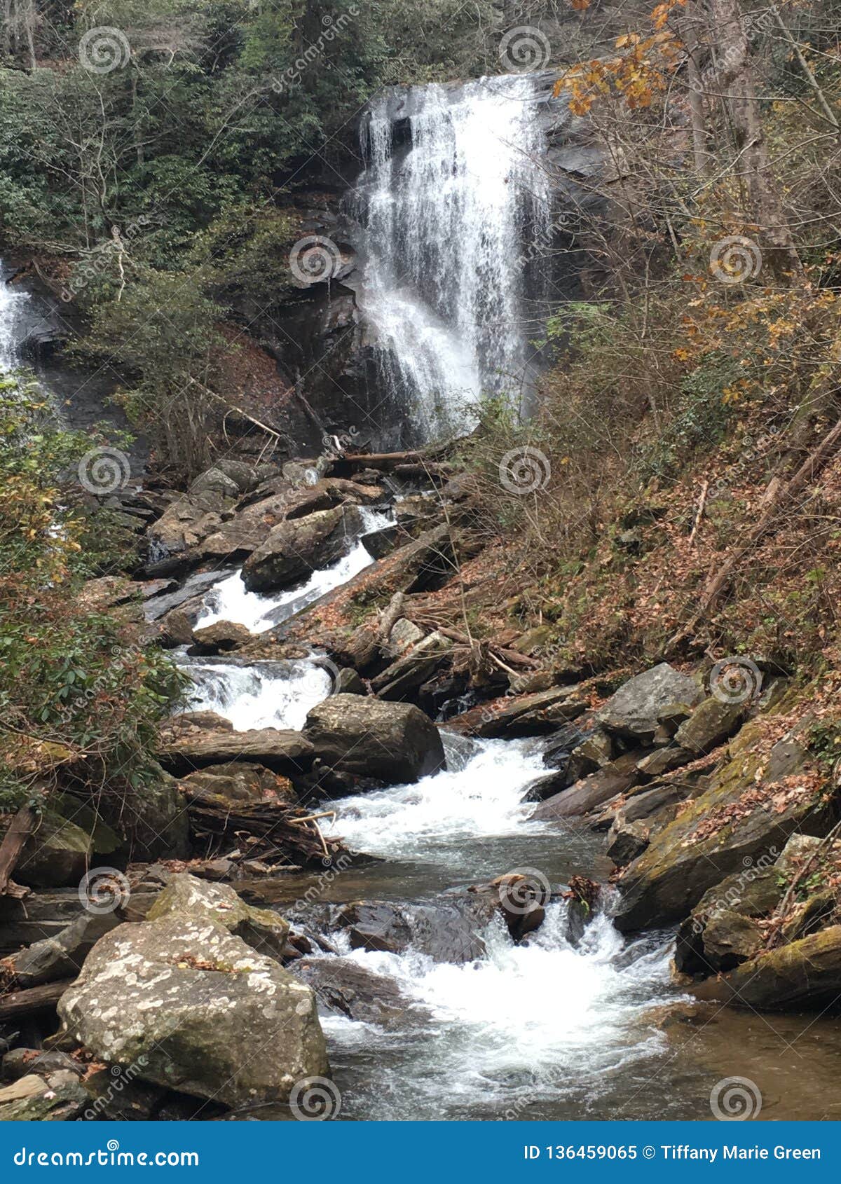 Anna Ruby Falls stock image. Image of nature, changing - 136459065