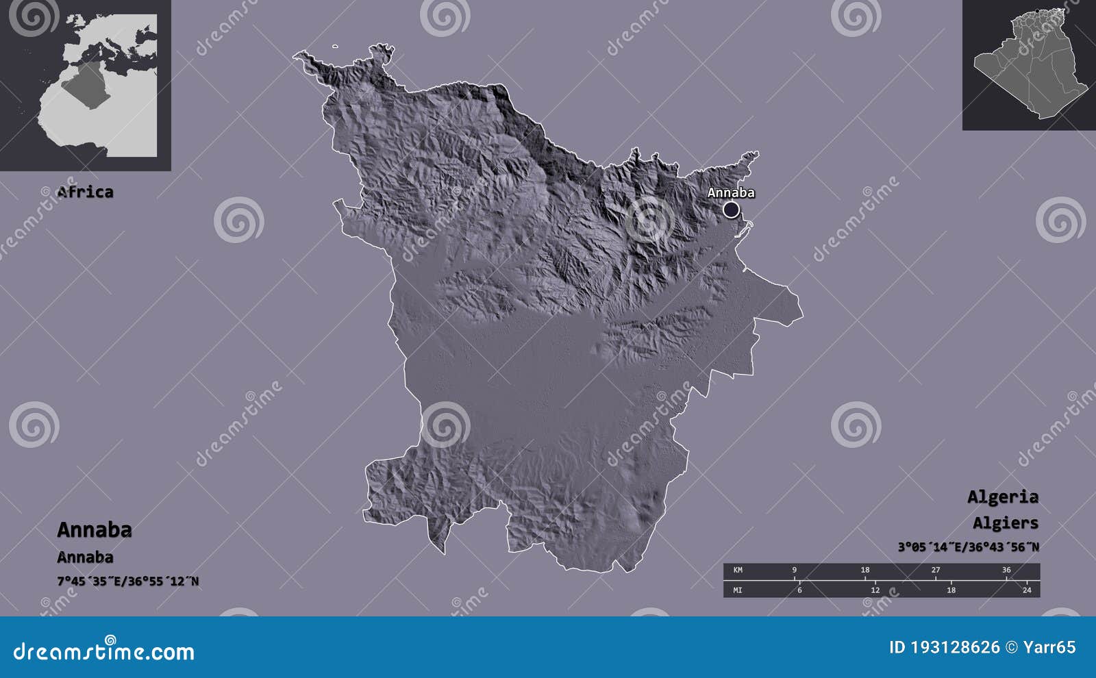 Annaba, Province of Algeria,. Previews. Administrative Stock ...