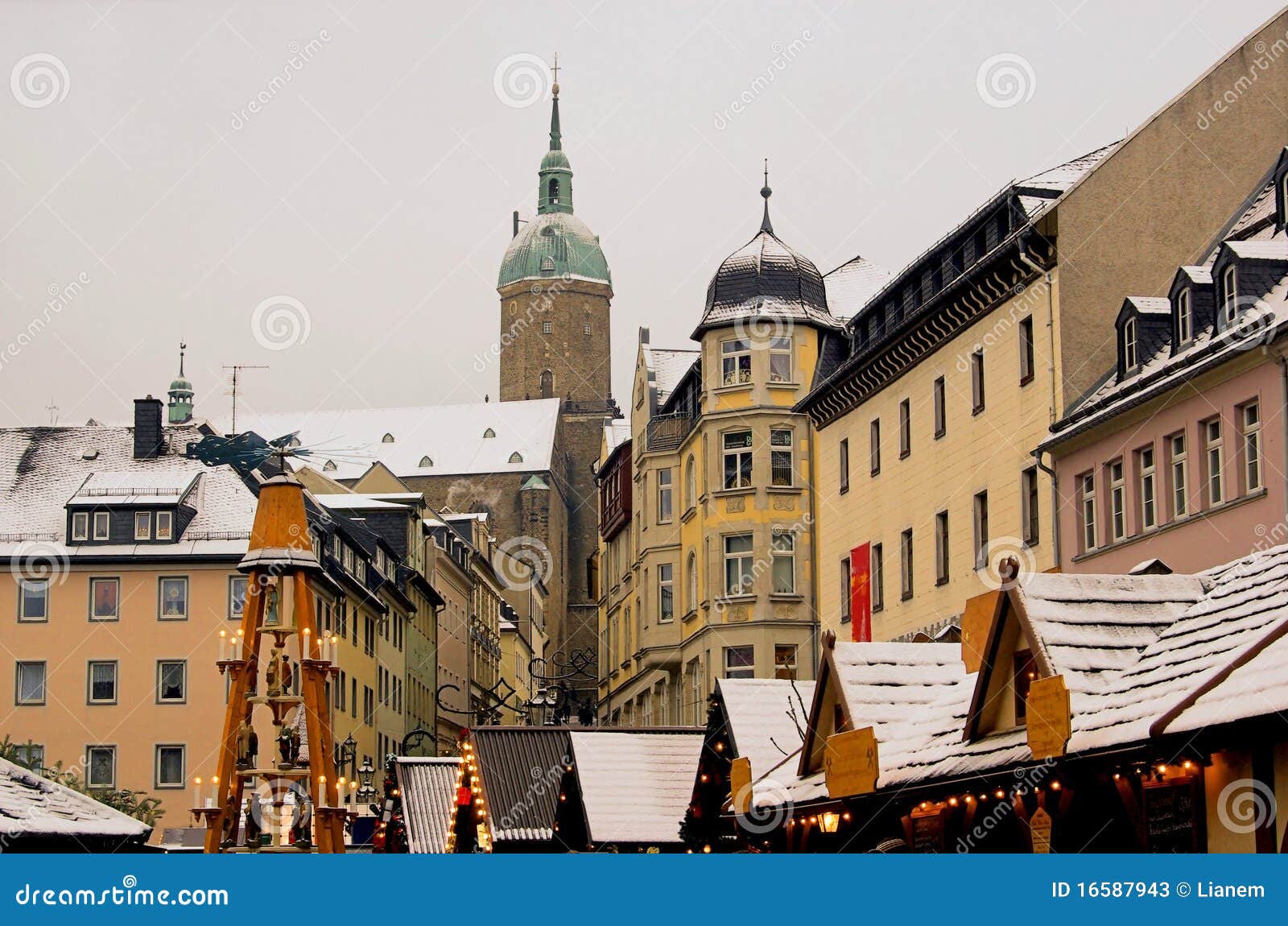 Annaberg-Buchholz Christmas Market Stock Image - Image of saxony, house ...