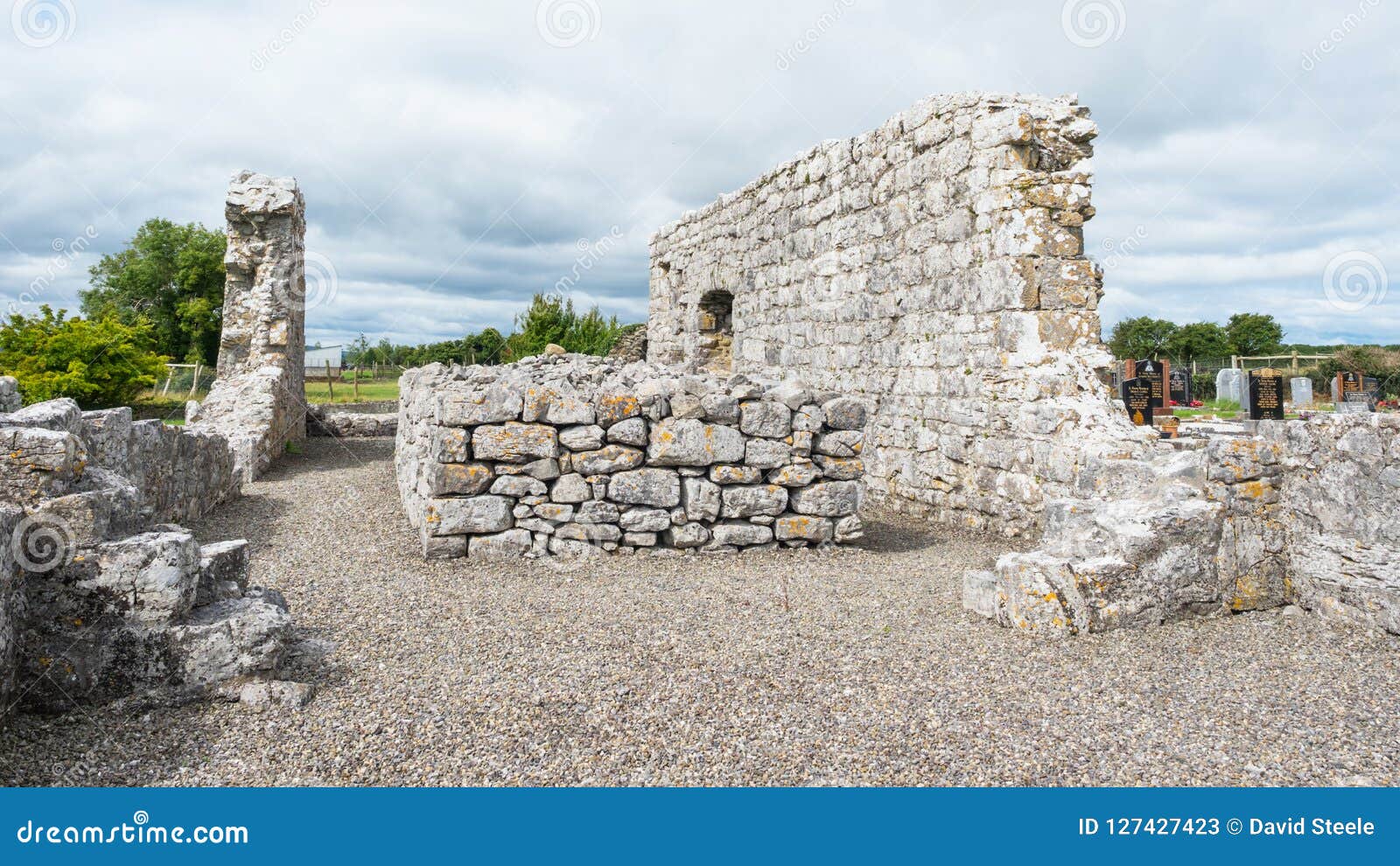Annaghdown Churches Ruin editorial stock photo. Image of travel - 127427423