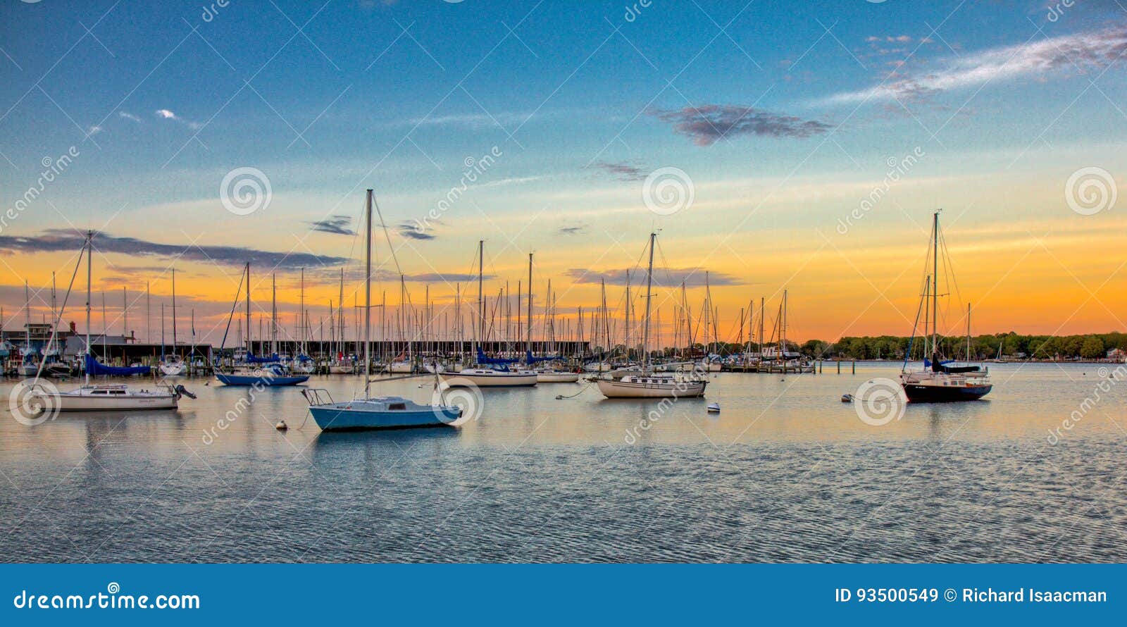 Annapolis Harbor Sunset editorial stock image. Image of chesapeake ...