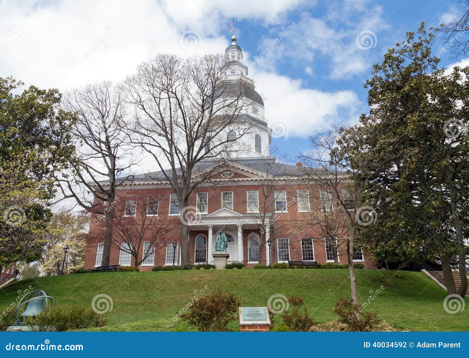 Annapolis, Maryland - Maryland State House Stock Photo - Image of ...