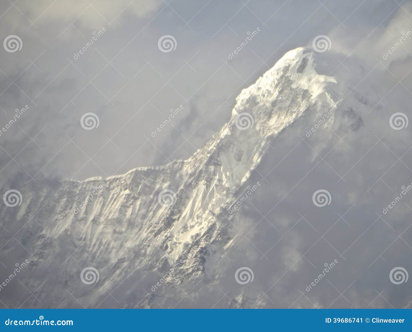 Annapurna Mountain Range Panorama View Of Macchapuchre Fish Tail ...