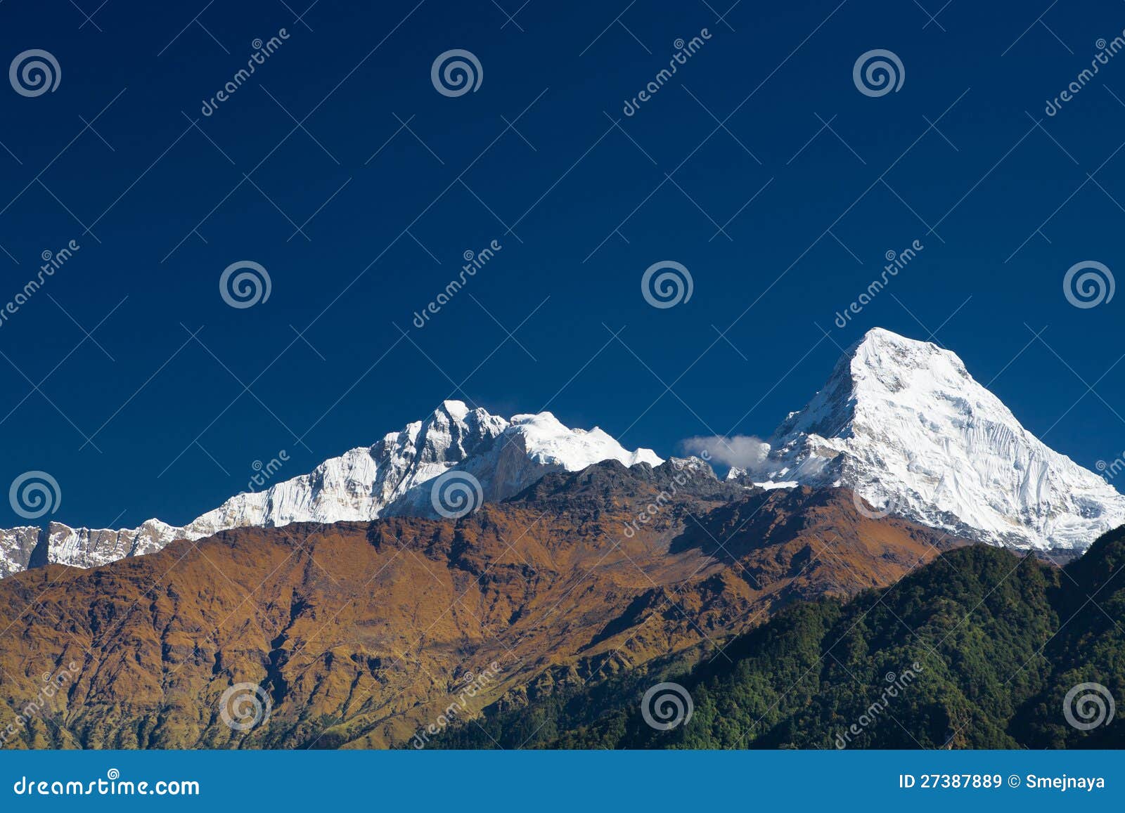 Annapurna mountain range stock image. Image of culture - 27387889