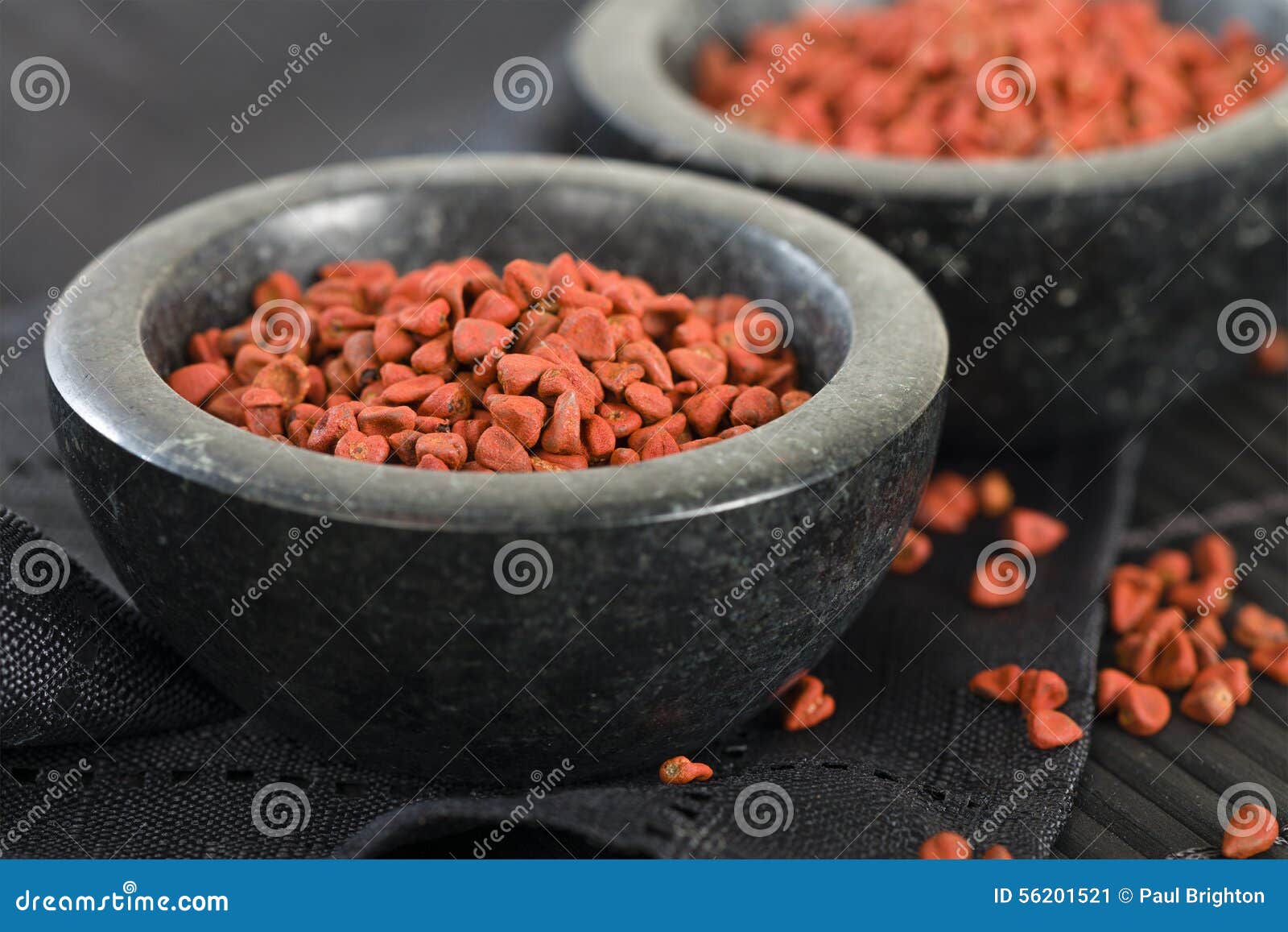 Annatto Seeds stock image. Image of caribbean, bixin - 56201521