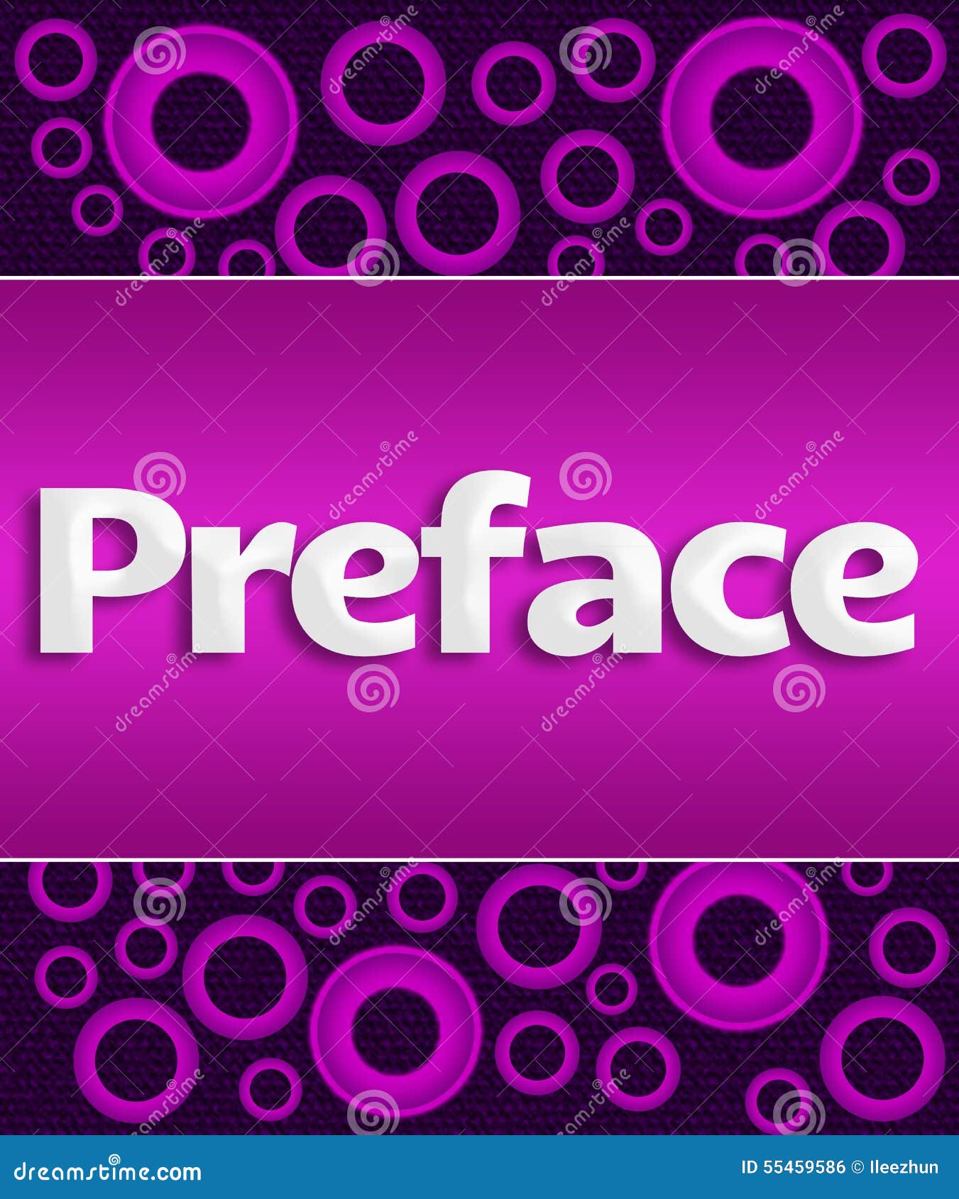 Anneaux Roses Pourpres De Préface Illustration Stock - Illustration du ...