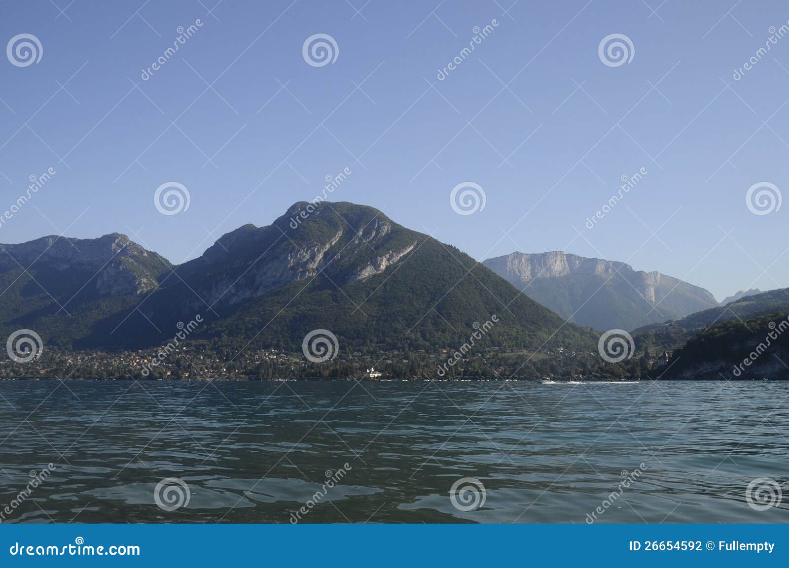 Annecy lake and mountains stock photo. Image of french - 26654592