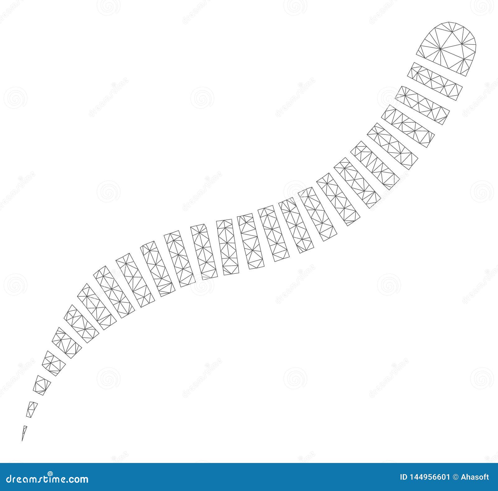 Annelid Worm Polygonal Frame Vector Mesh Illustration Stock Vector ... Annelid Worm Polygonal Frame Vector Mesh Illustration Stock Vector ...