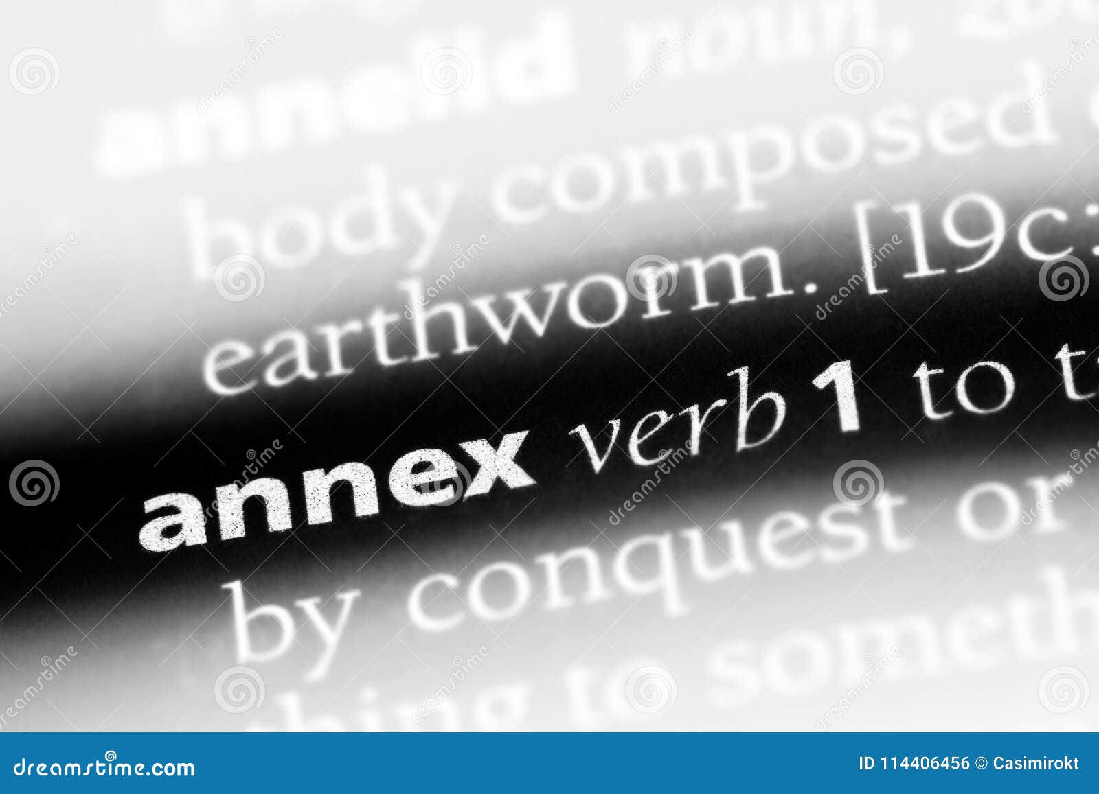 Annex stock photo. Image of isolated, annex, word, book - 114406456