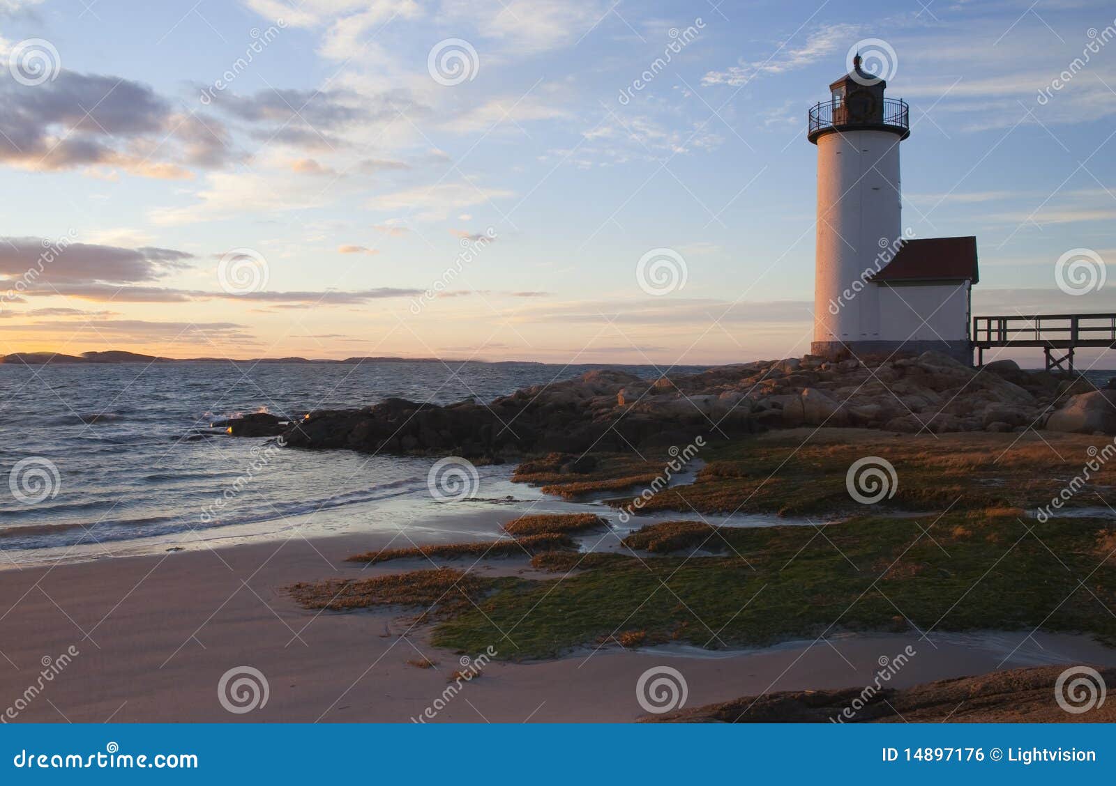 Annisquam Lighthouse in Massachusetts Stock Photo - Image of lighthouse ...