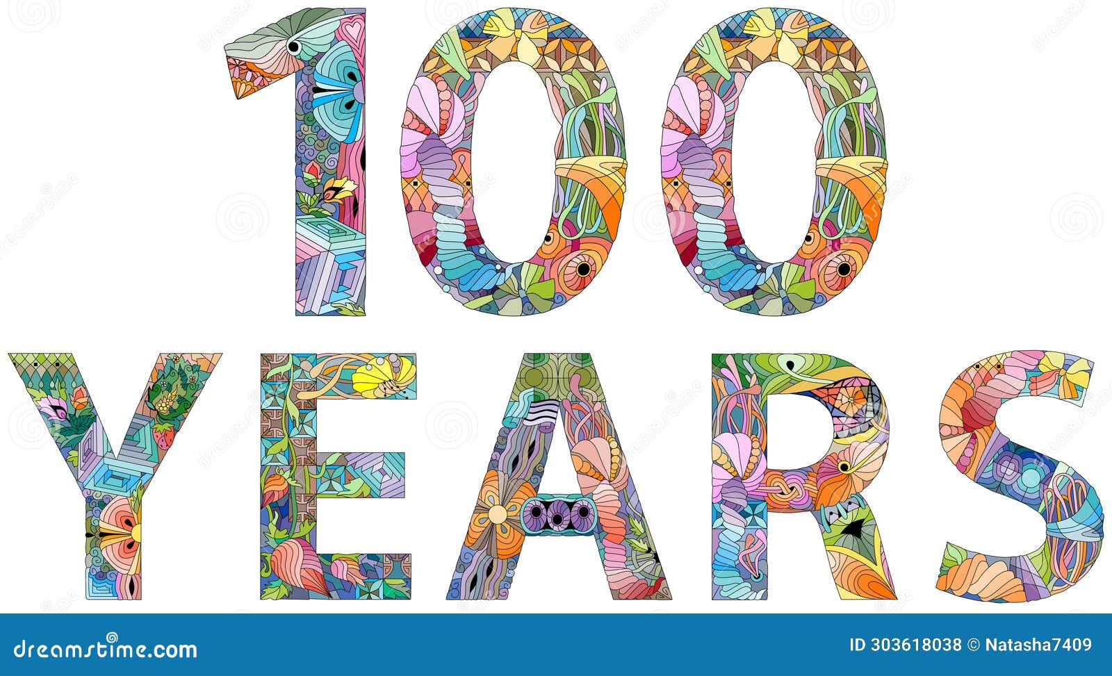 100 Years Anniversary Emblem. Engraving Design. Vector Illustration ...