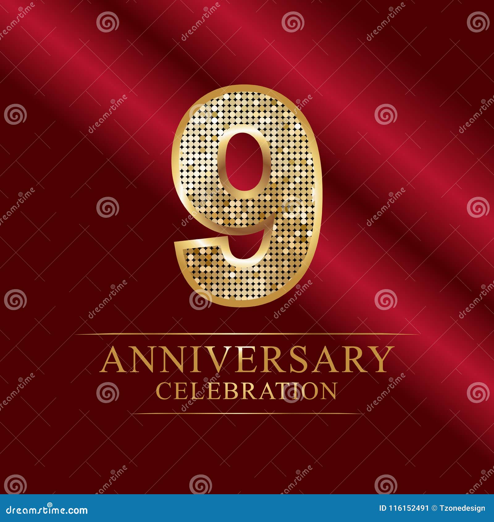 Anniversary Celebration Logotype.9th Anniversary Logo.disco Numbers ...