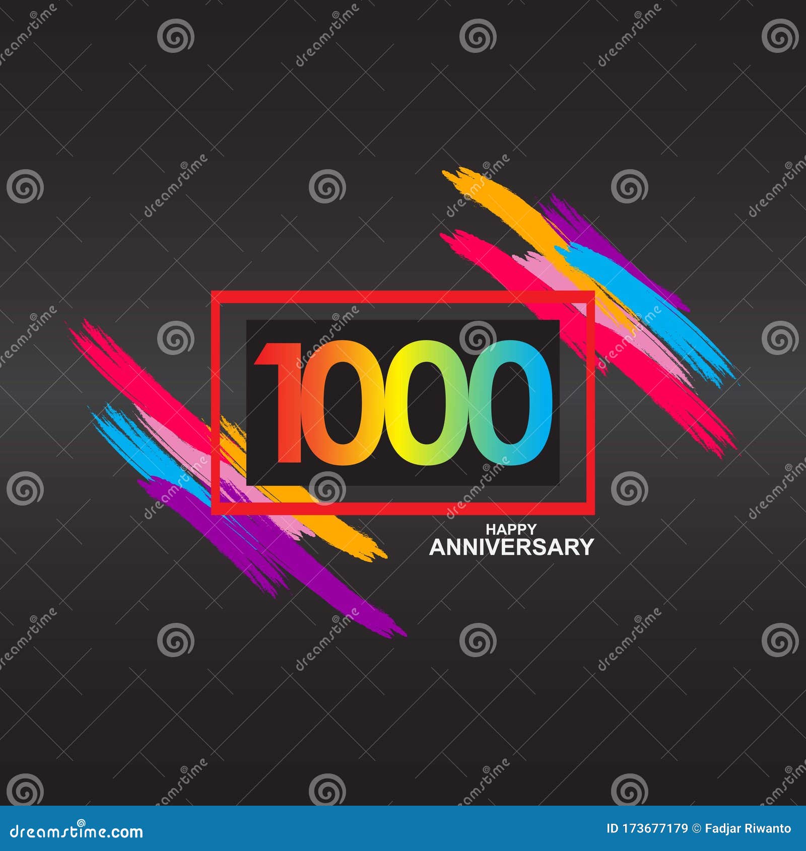 1000 Anniversary Celebration Vector Concept Template Design ...