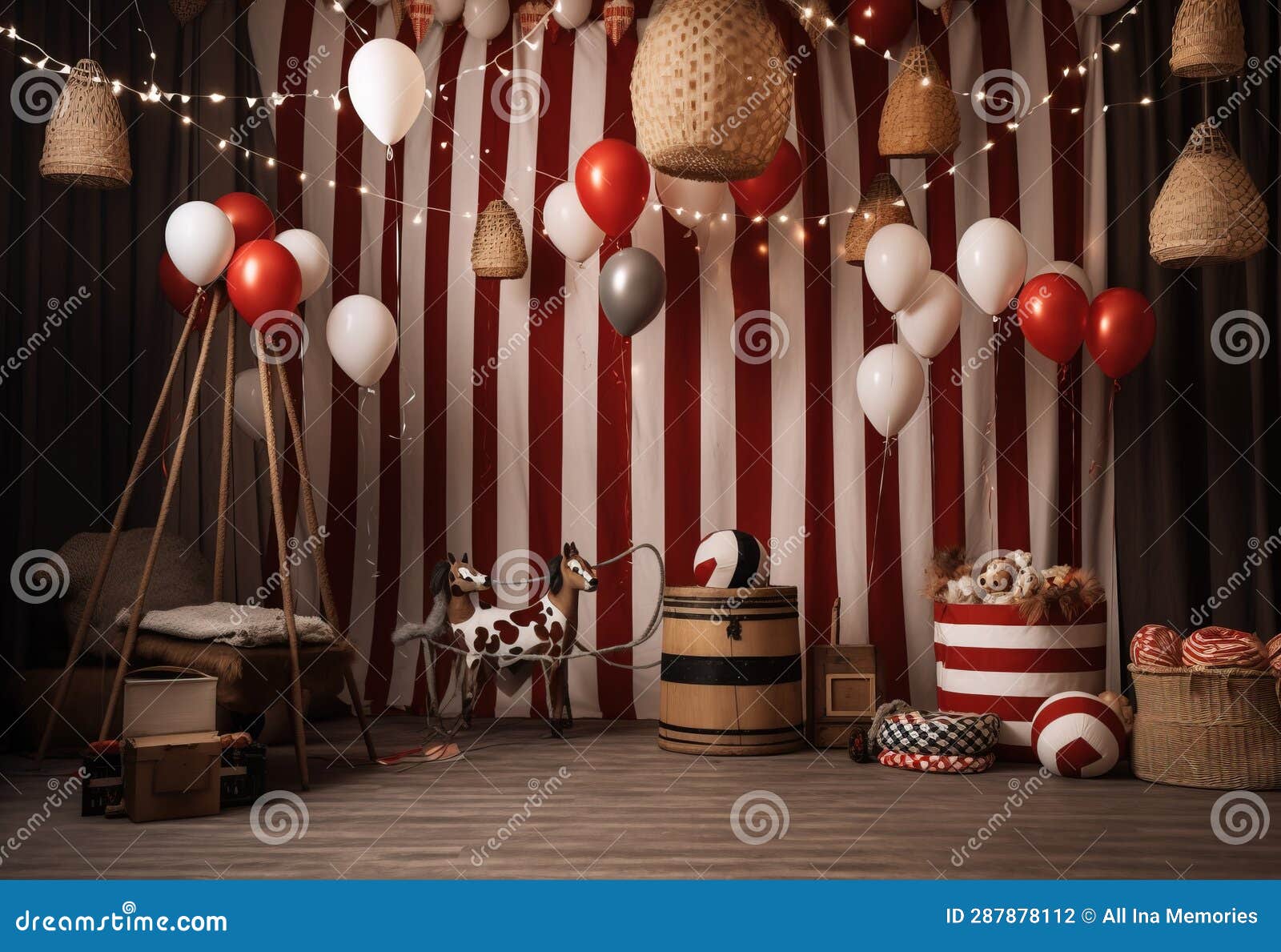 Anniversary Custom-made Circus Theme, Backdrop, Composit Image only ...