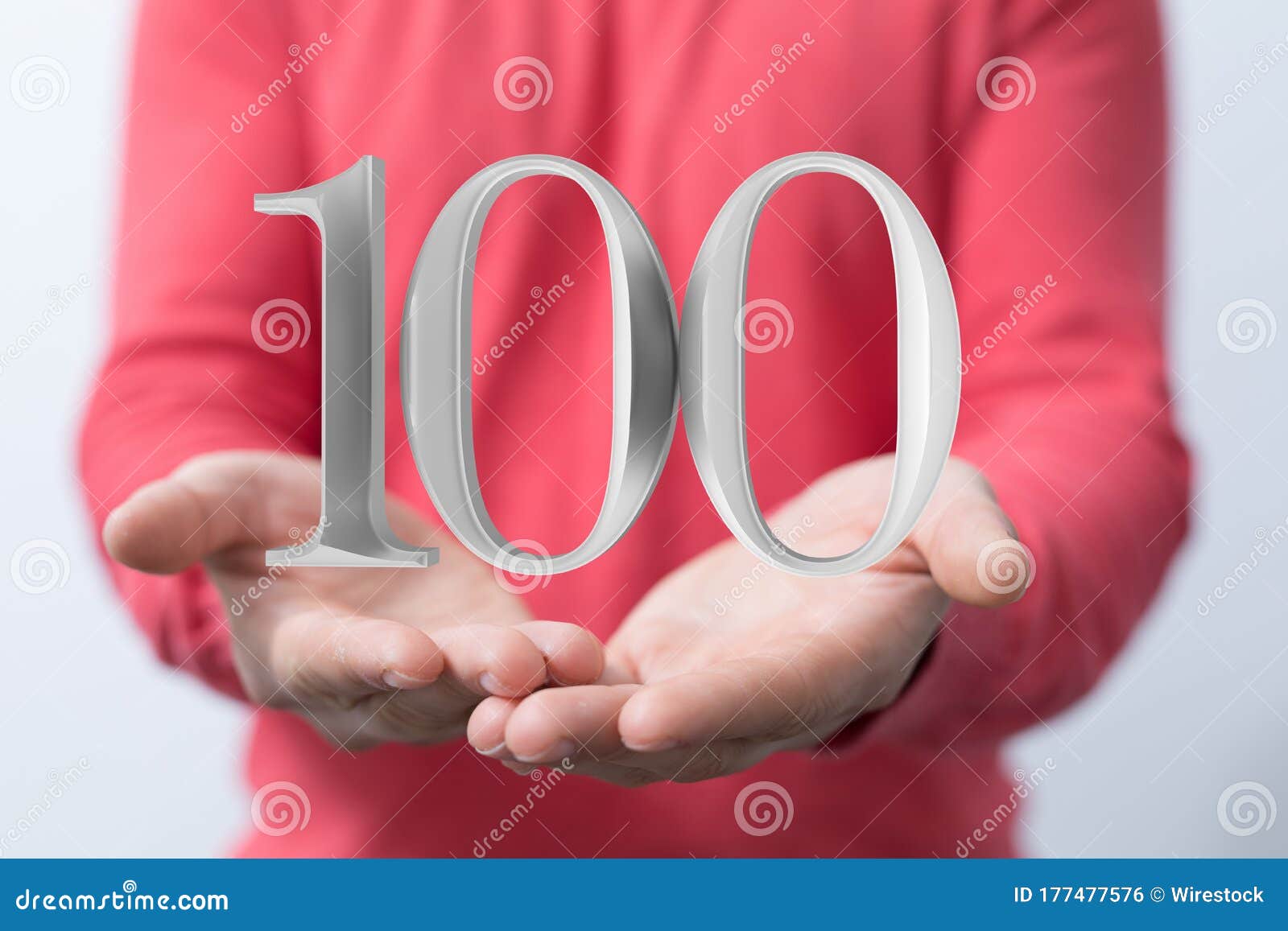 A 100 Anniversary 3d Numbers. Poster Template for Celebrating 100 ...