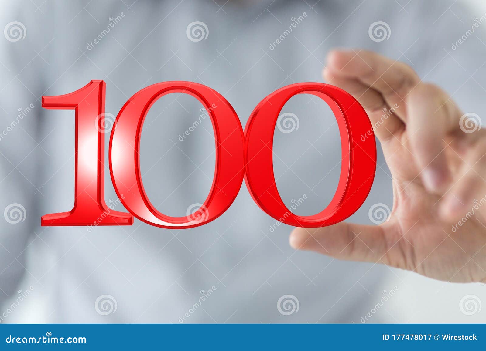 A 100 Anniversary 3d Numbers. Poster Template for Celebrating 100 ...