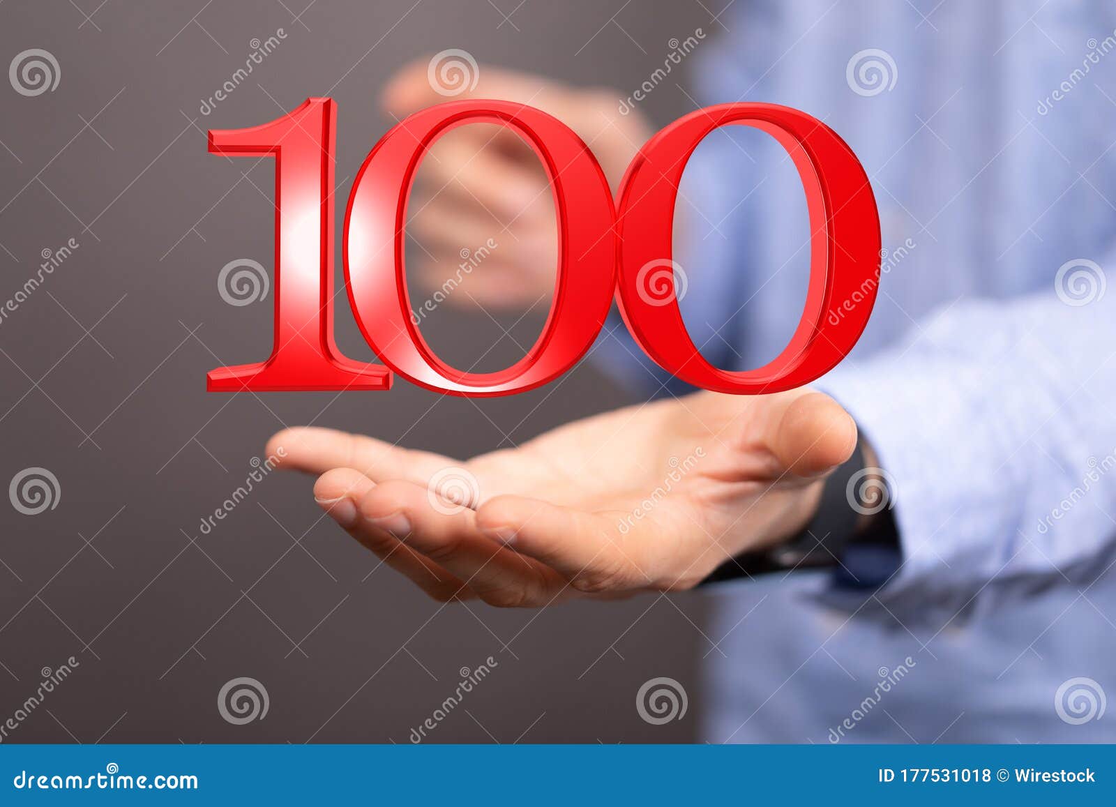 A 100 Anniversary 3d Numbers. Poster Template for Celebrating 100 ...