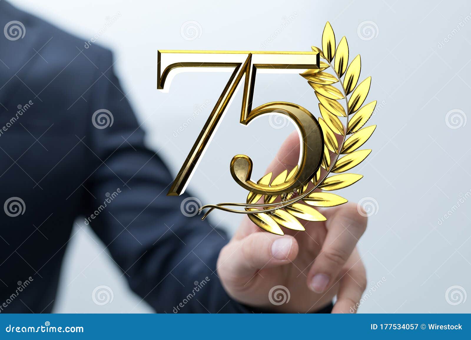 A 75 Anniversary 3d Numbers. Template for Celebrating 75 Anniversary ...
