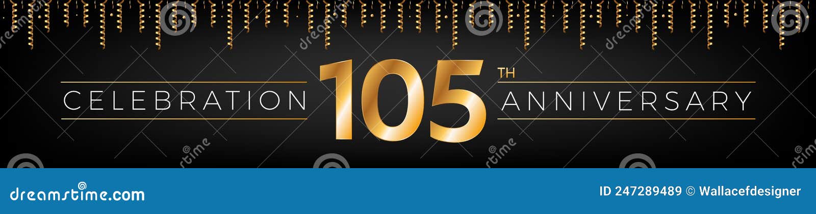105th Anniversary Design Template. 105 Years Logo. 105 Years Vector And ...