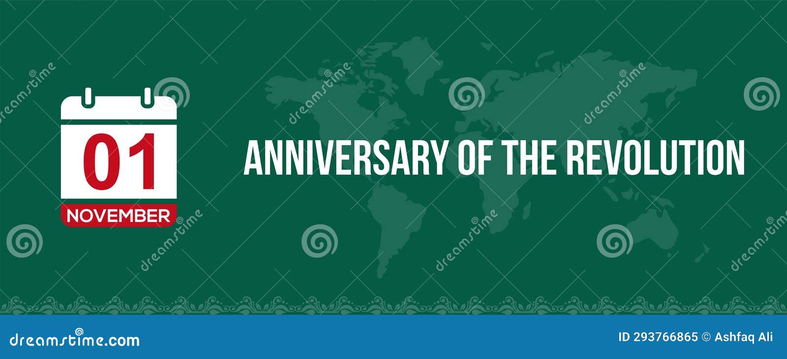 Anniversary of the Revolution Text Banner Design for Social Media Post ...