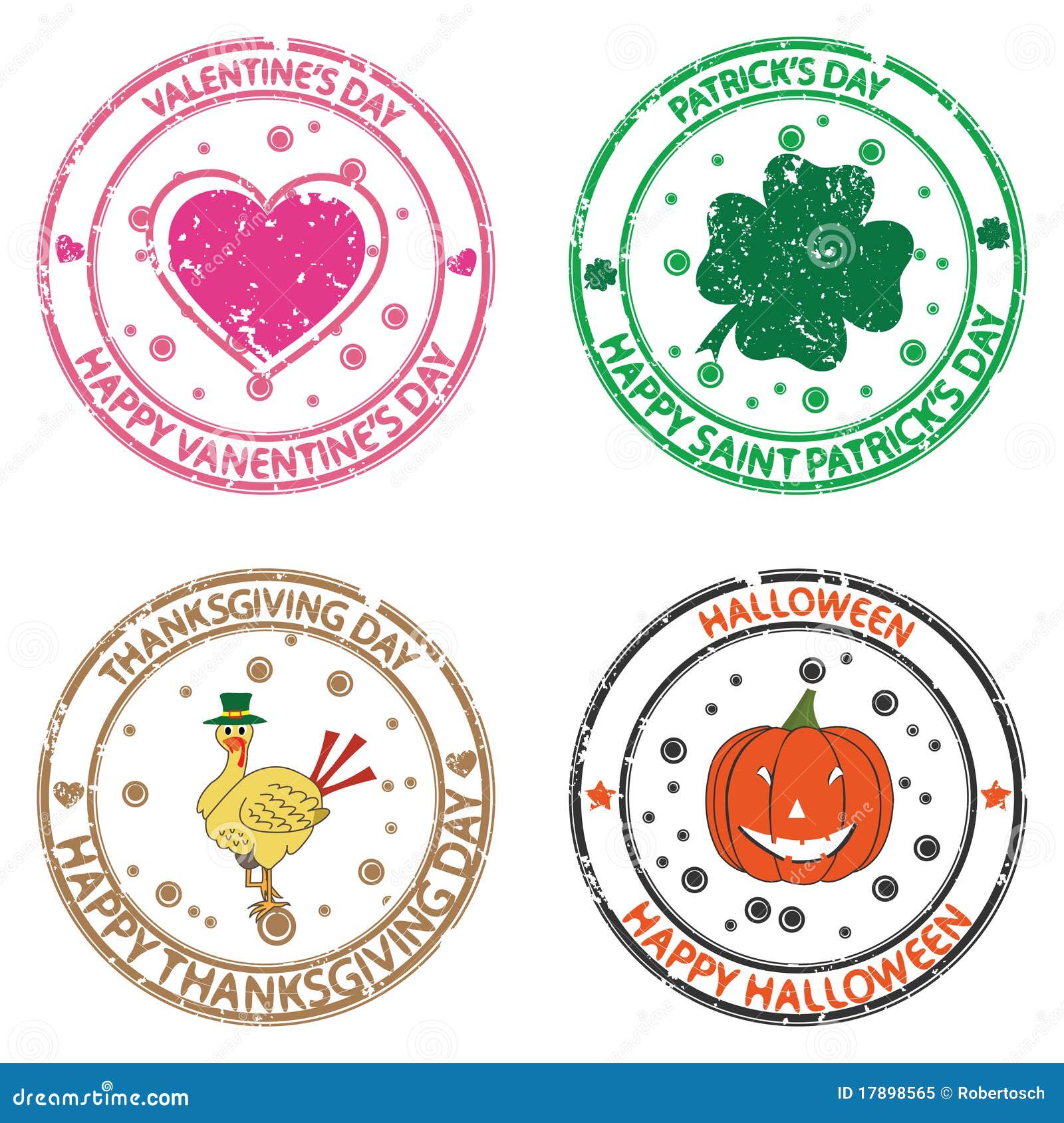 Anniversary stamps stock vector. Illustration of paperwork - 17898565