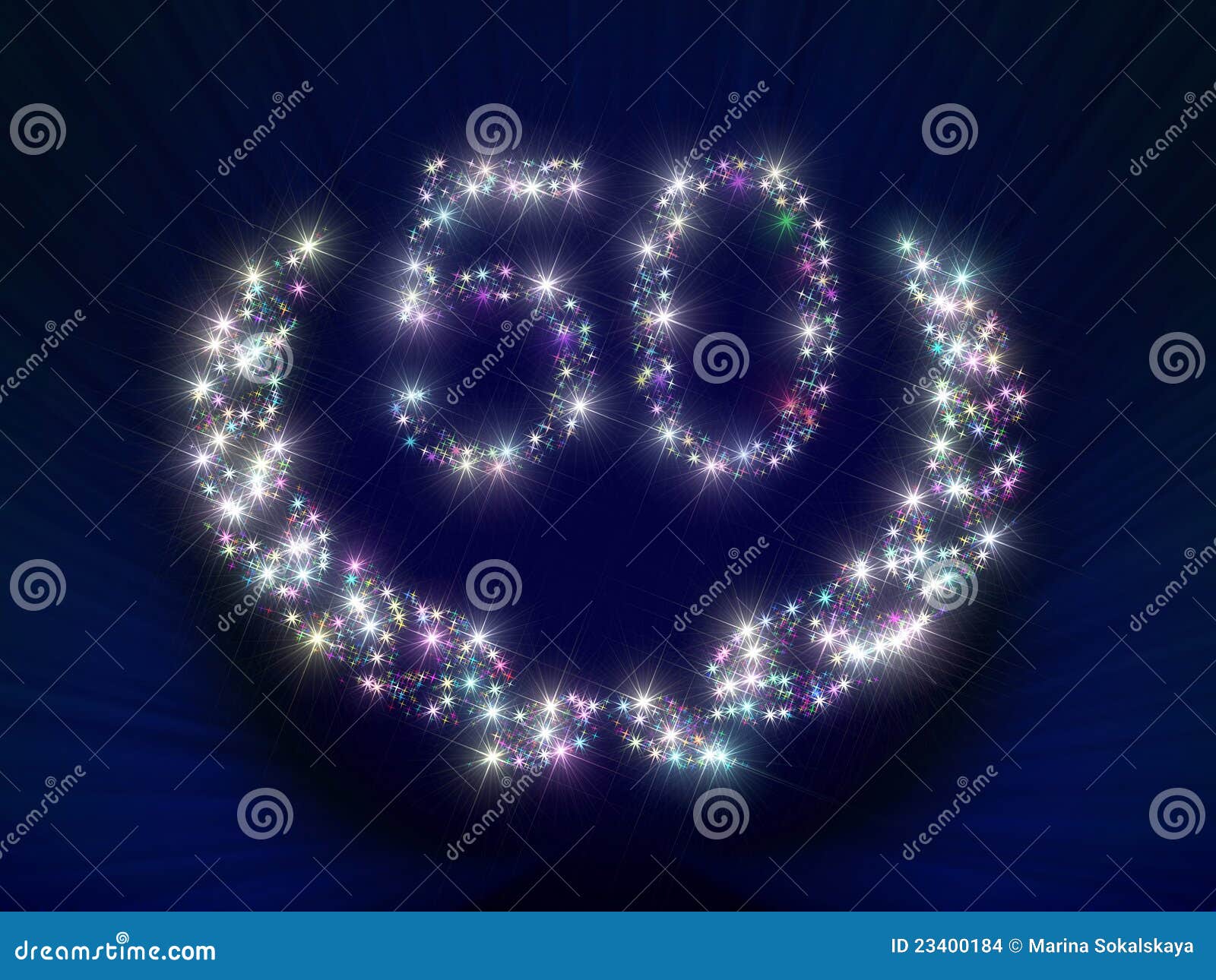Anniversary Stars Number 50 Years Stock Illustration - Illustration of ...