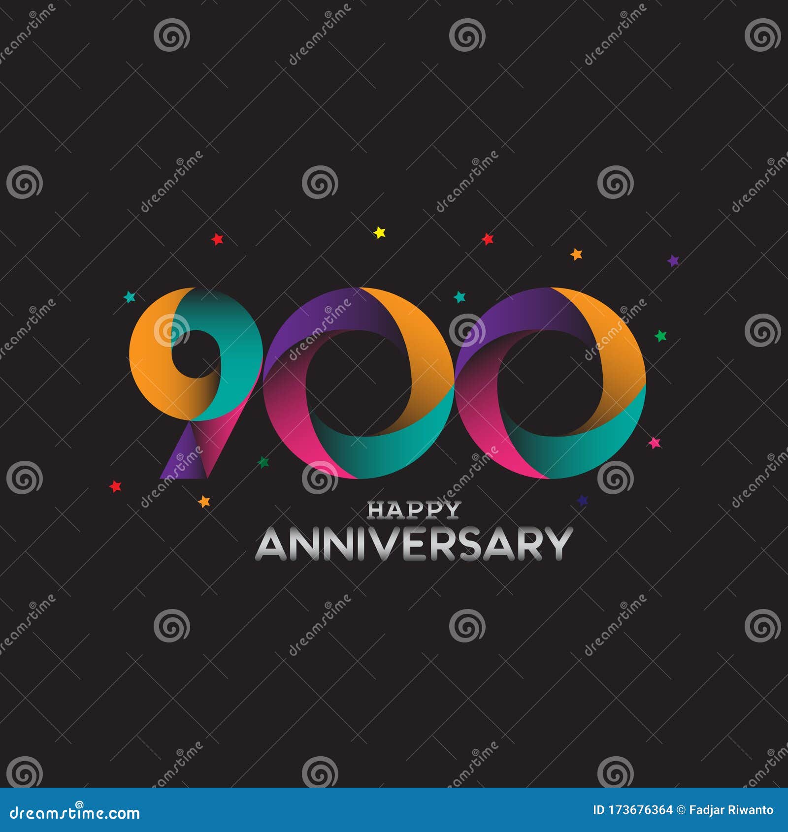 900 Anniversary Vector Concept Template Design Illustration Stock ...