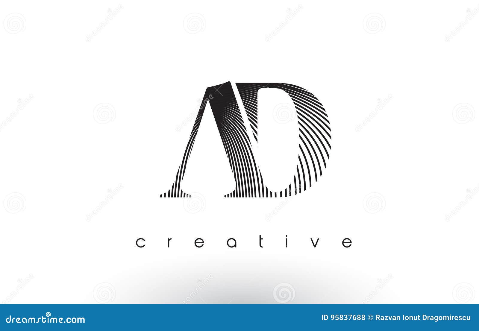 ANNONCE Logo Design with Multiple Lines Et Couleurs Noires Et Blanches ...