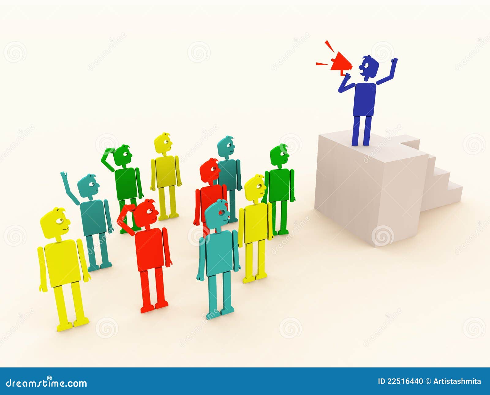 Announce stock illustration. Illustration of shouting - 22516440