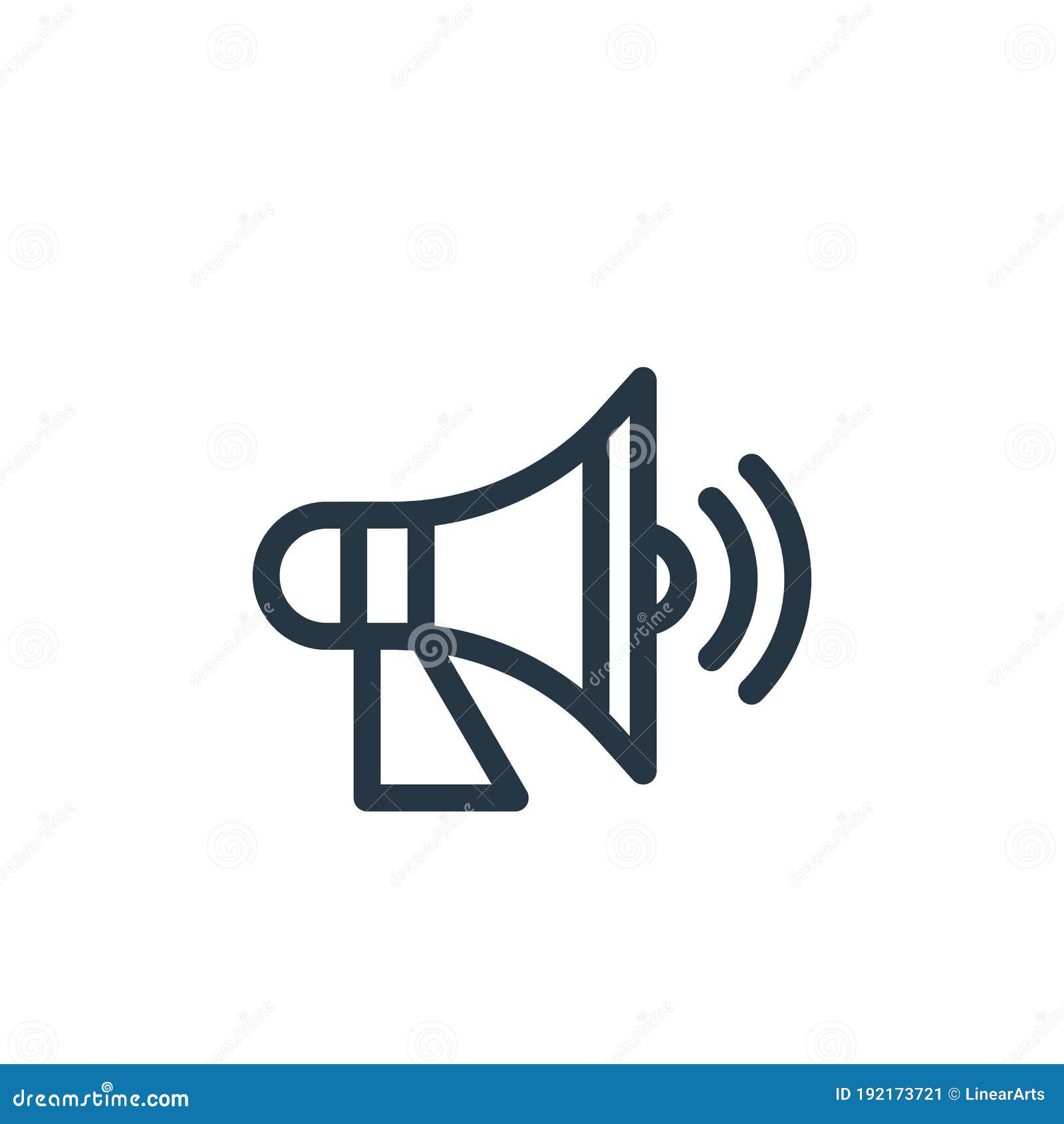 Announce Icon Vector from Business Concept. Thin Line Illustration of ...