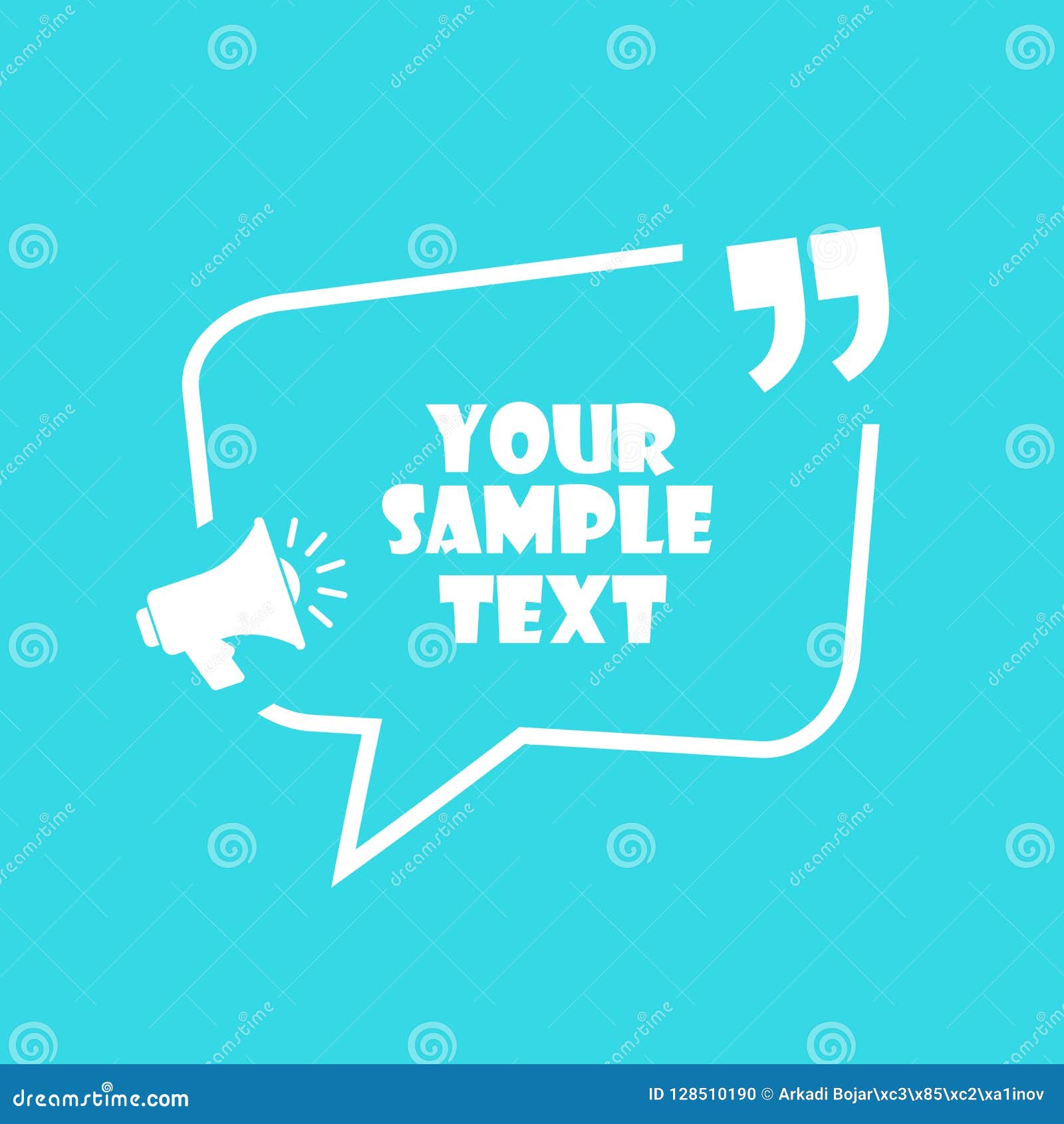 Announce Text Box Vector Poster | CartoonDealer.com #128510190