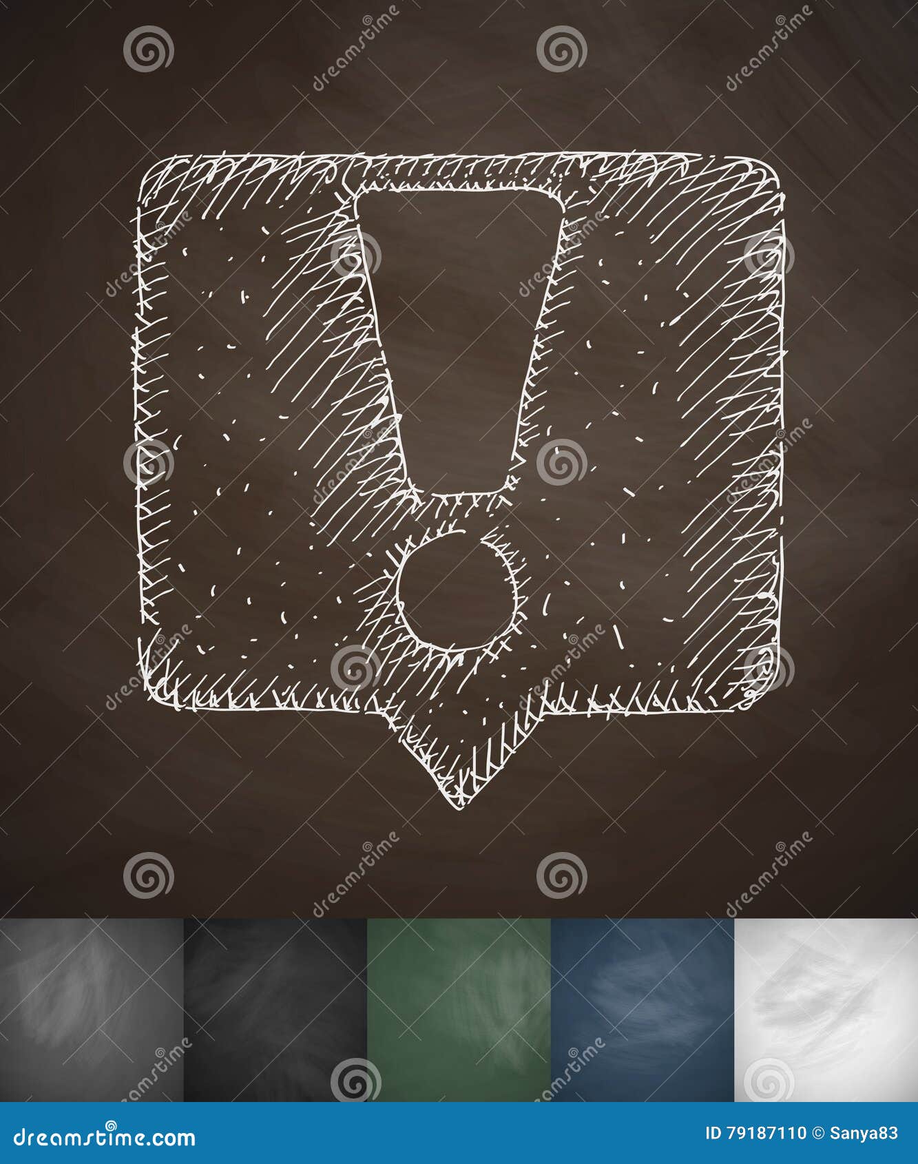 Announcement Icon. Hand Drawn Vector Illustration Stock Vector ...