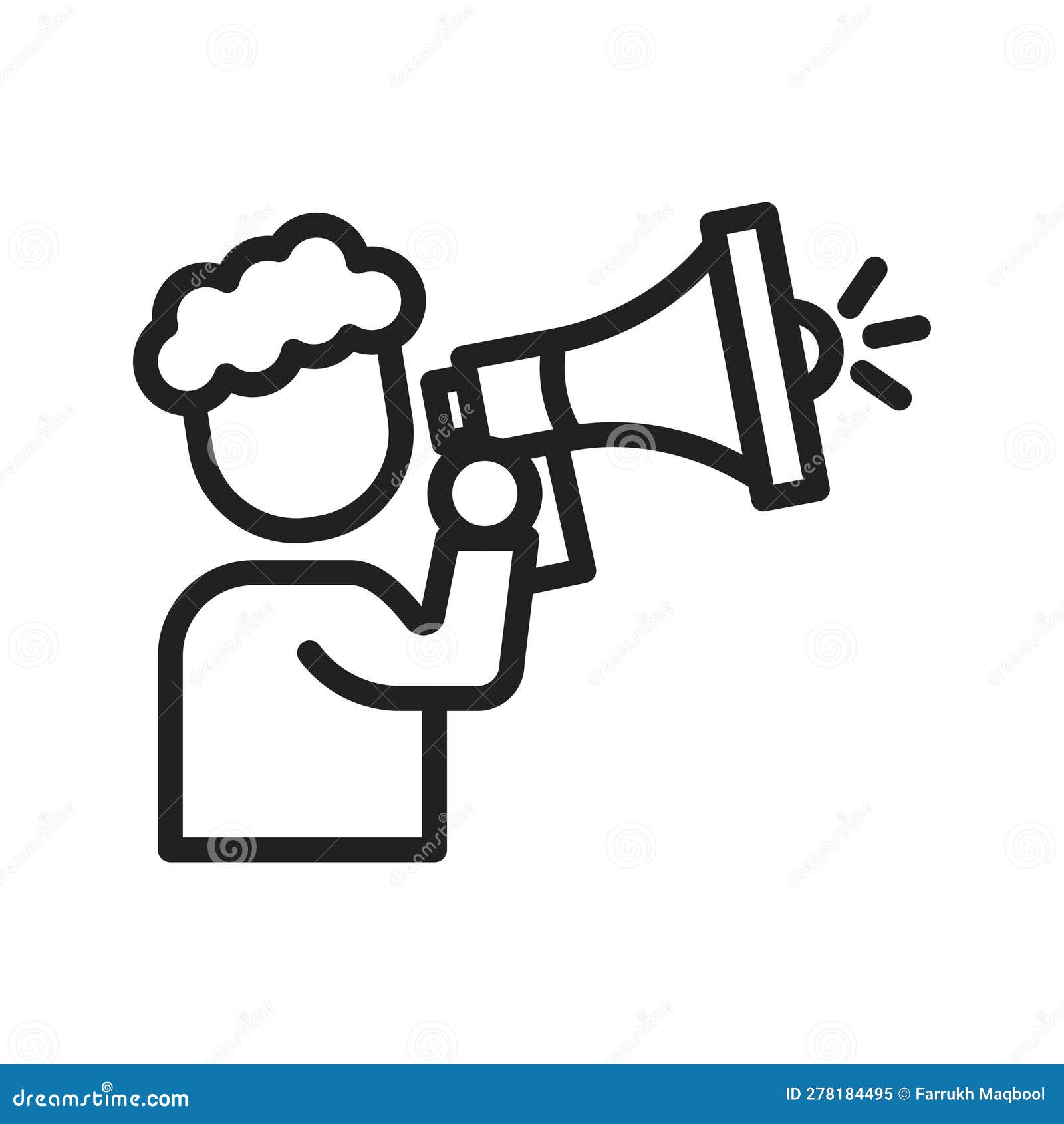 Announcement Icon Vector Image. Stock Vector - Illustration of speakers ...