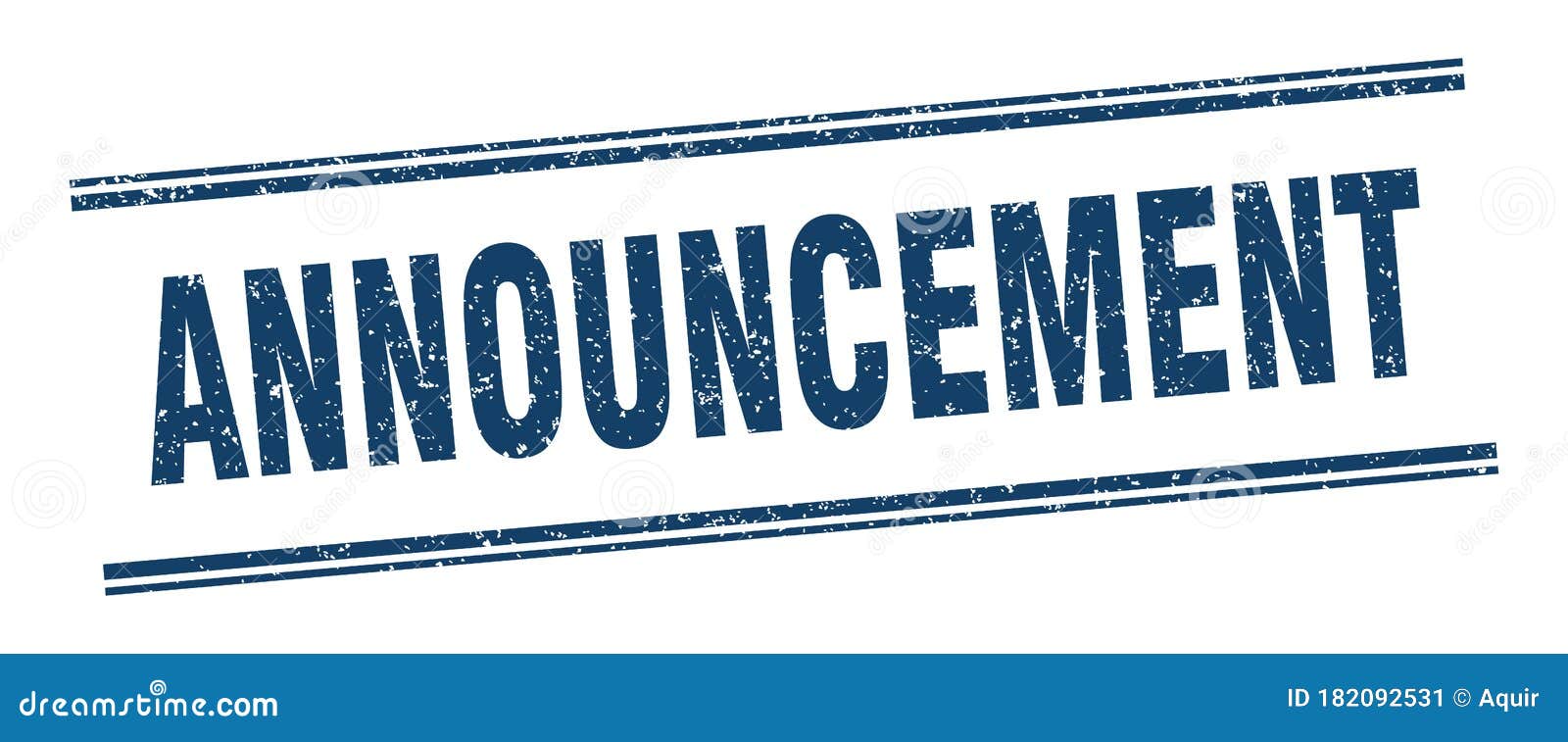 Announcement Stamp. Announcement Square Grunge Sign Stock Vector ...