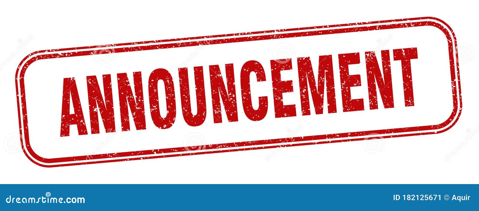 Announcement Stamp. Announcement Square Grunge Sign Stock Vector ...