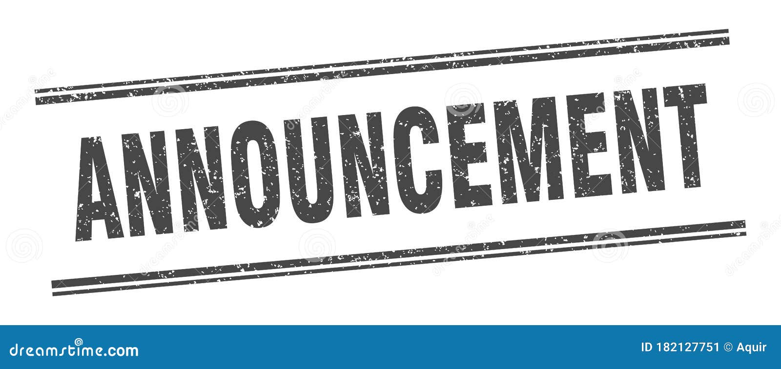 Announcement Stamp. Announcement Square Grunge Sign Stock Vector ...