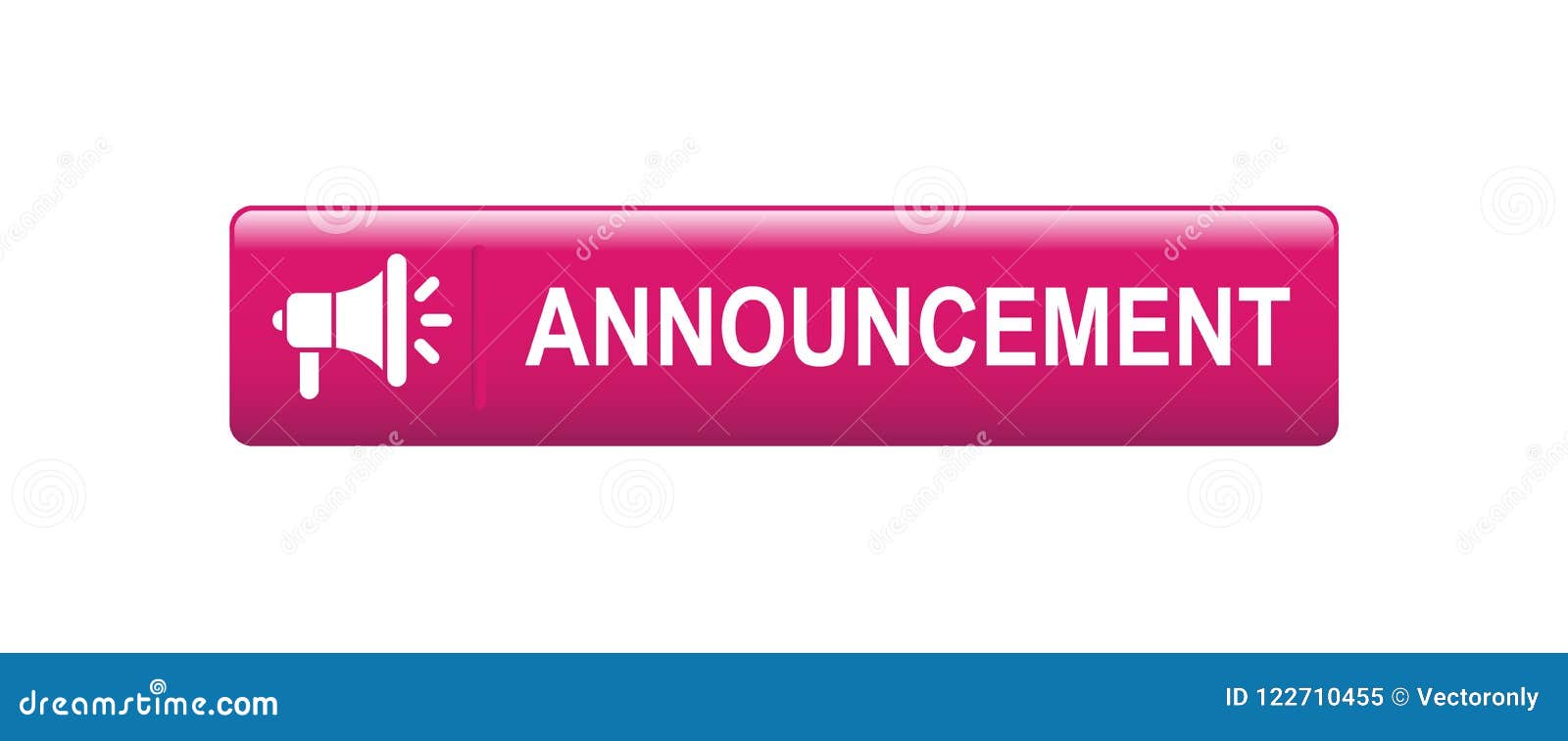 Announcement web button stock illustration. Illustration of megaphone ...