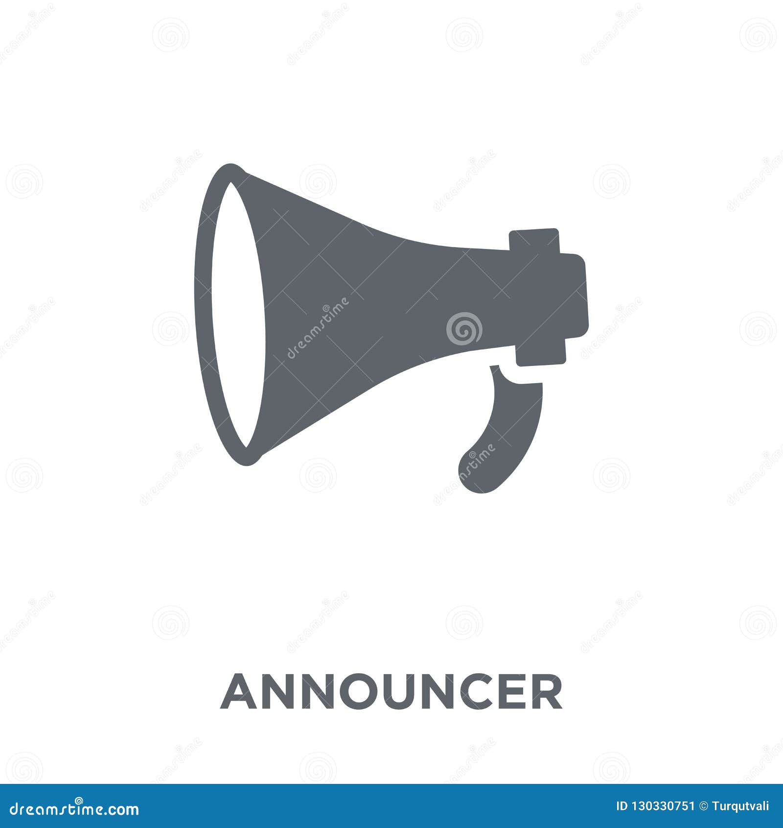 Announcer Icon.Thin Linear, Gradient, Blue Stroke And Bold Style Design ...