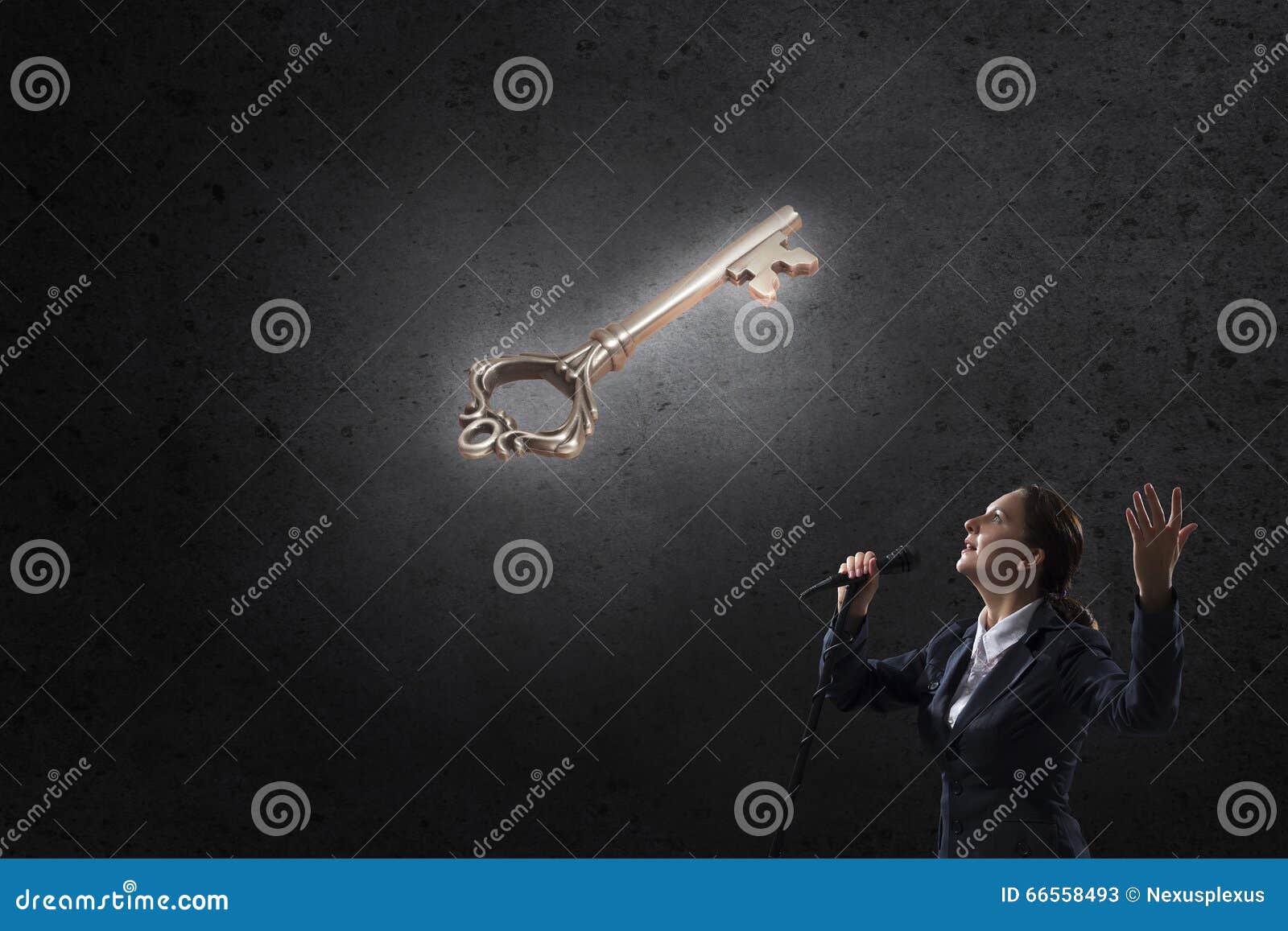 Announcing Her Impressive Speech Stock Image - Image of executive ...