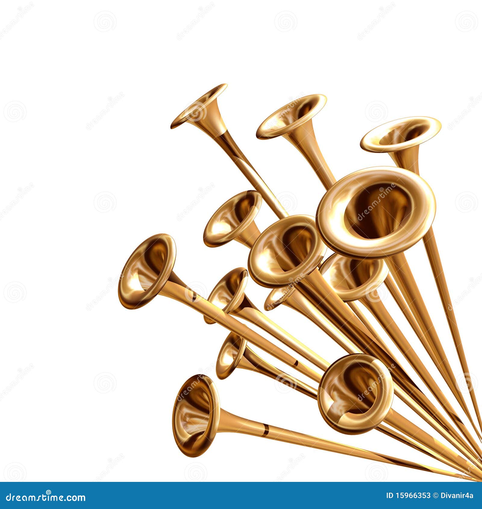 Announcing trumpets stock illustration. Illustration of important ... Announcing trumpets stock illustration. Illustration of important ...