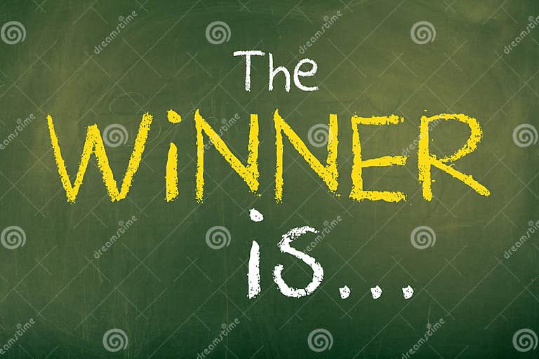 Announcing of Winner stock image. Image of effort, finish - 45771745