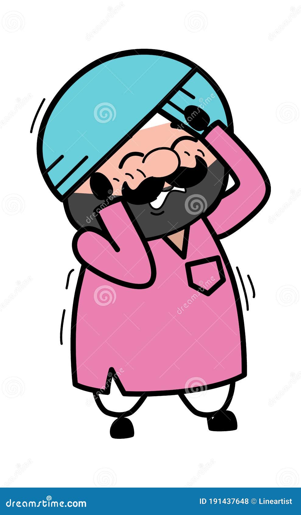 Annoyed Cute Sardar Cartoon Stock Illustration - Illustration of funny ...