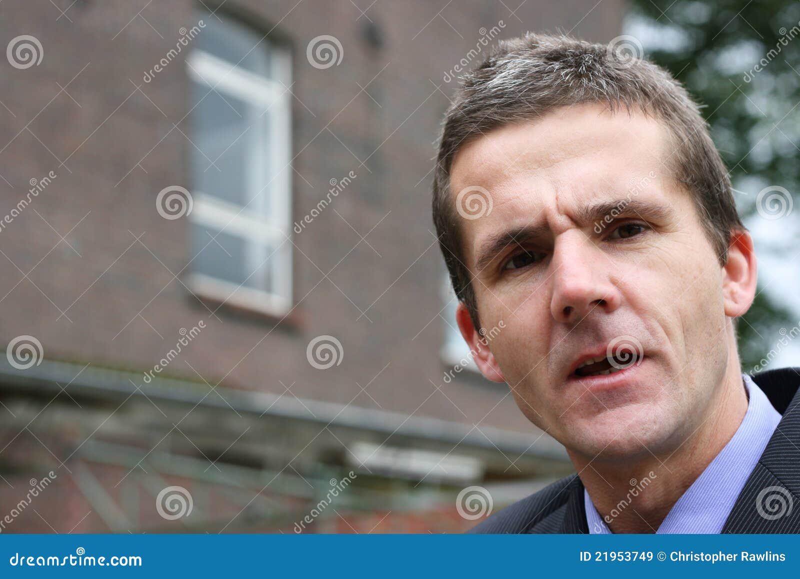 Annoyed Man stock image. Image of middle, serious, suit - 21953749