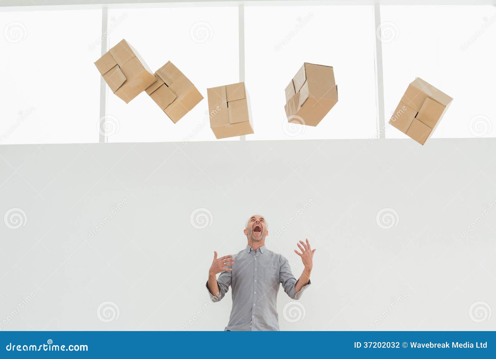 Falling Boxes Royalty-Free Stock Photography | CartoonDealer.com #37703783