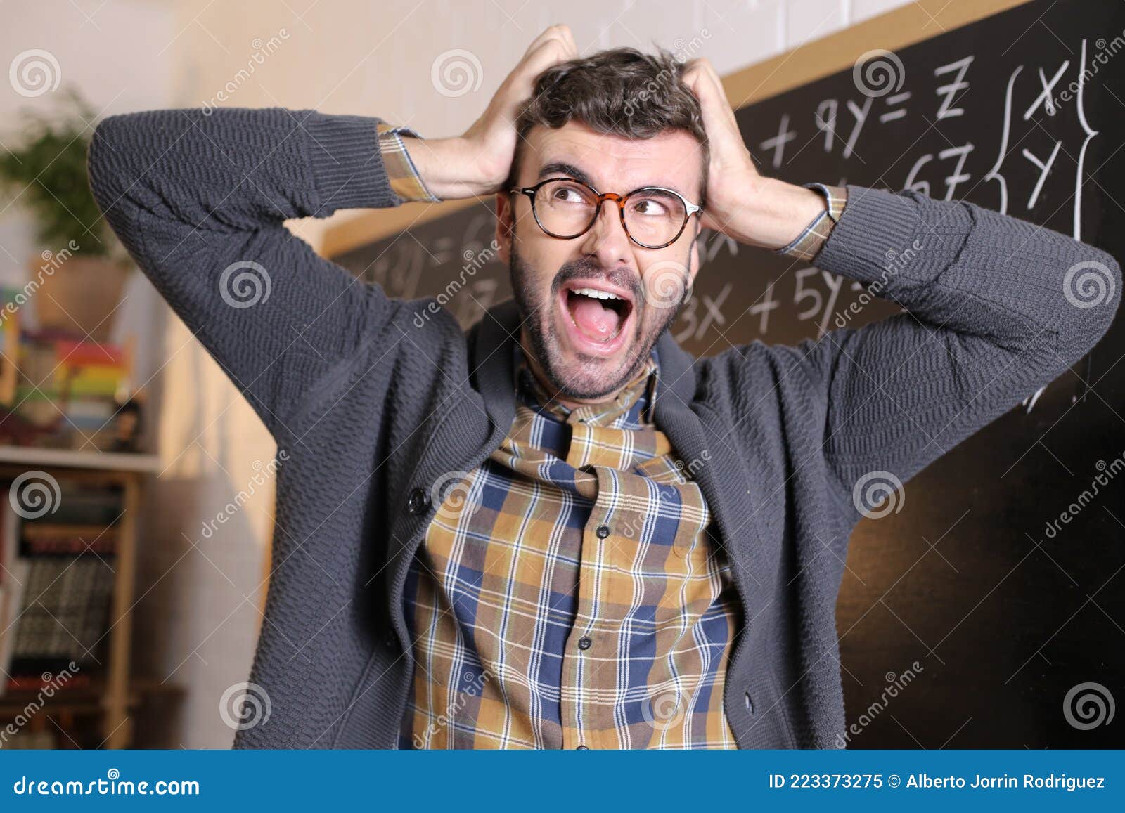 Annoyed Teacher with Extreme Frustration Stock Image - Image of angry ...