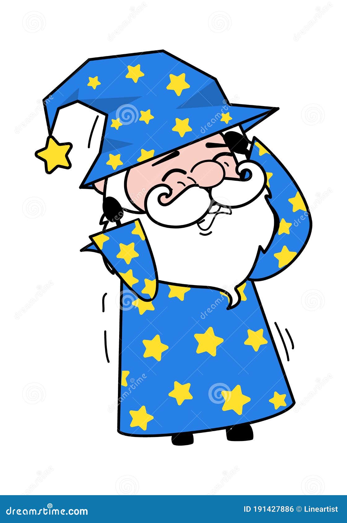 Annoyed Wizard Cartoon stock illustration. Illustration of irritating ...